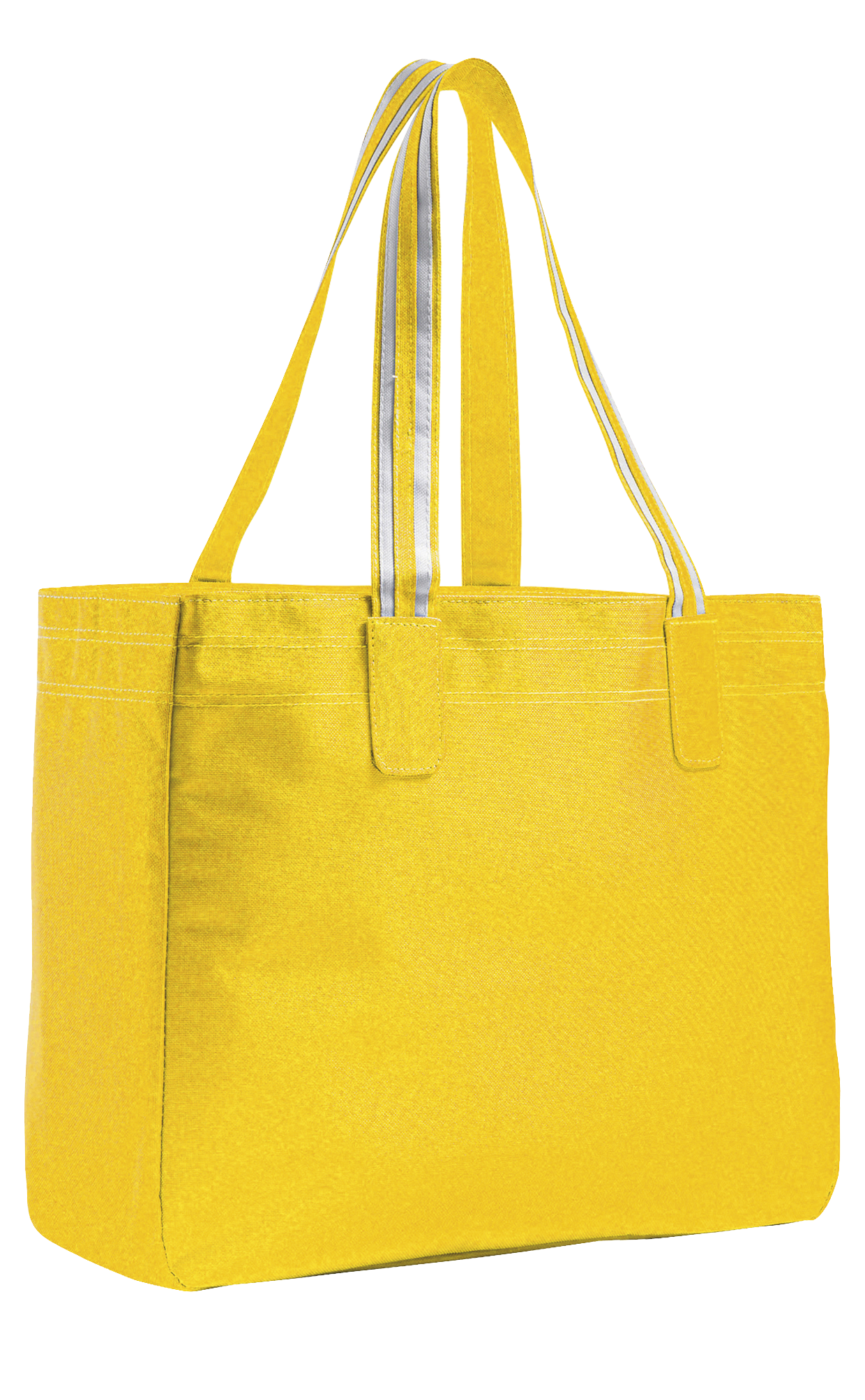 SAC SHOPPING EN POLYESTER 600D RIMINI - Jaune imprimé et personnalisé ...